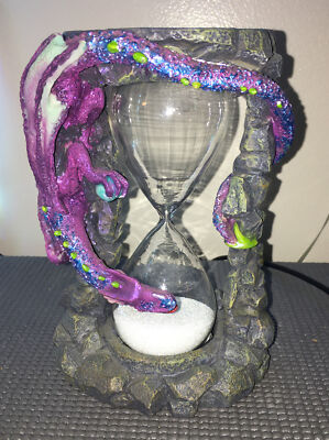 Dragon Hourglass White Sand Timer Medieval Glass Collectible Time ...