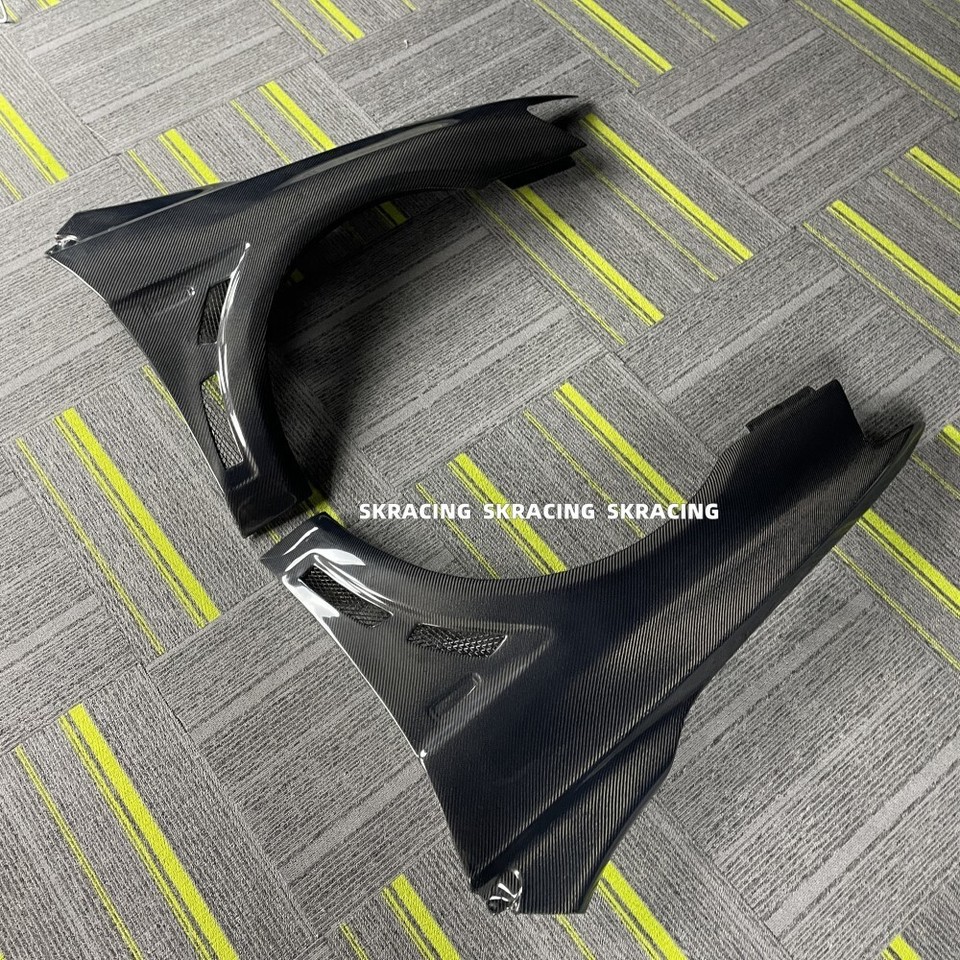 For Mitsubishi Lancer 2008-2015 Real Carbon Fiber Front Fenders Fings ...