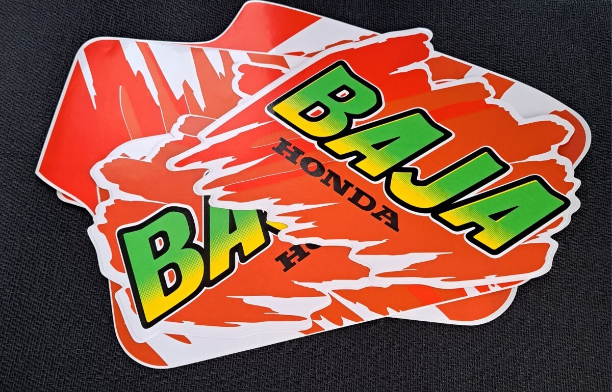 Y78 HONDA BAJA XR Motorcycle Sticker Emblem Bib Number Honda Off Road ...