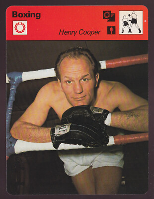 HENRY COOPER British Boxing Champion Photo 1977 SPORTSCASTER CARD #30 ...