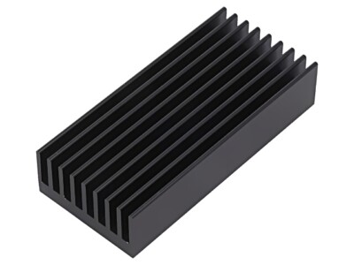 SK 178 75 SA Radiator: geprägt schwarz L: 75mm W: 34,5mm H: 16,5mm 5K/W ...