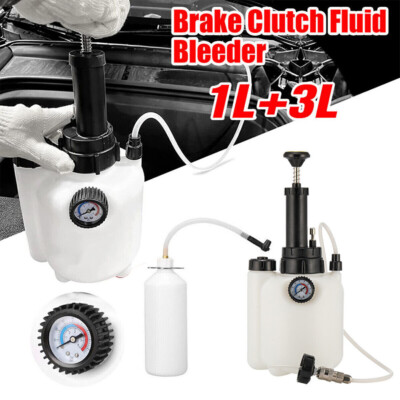 3L Brake System Clutch Fluid Pressure Bleeder Bleeding Device Kit Car ...