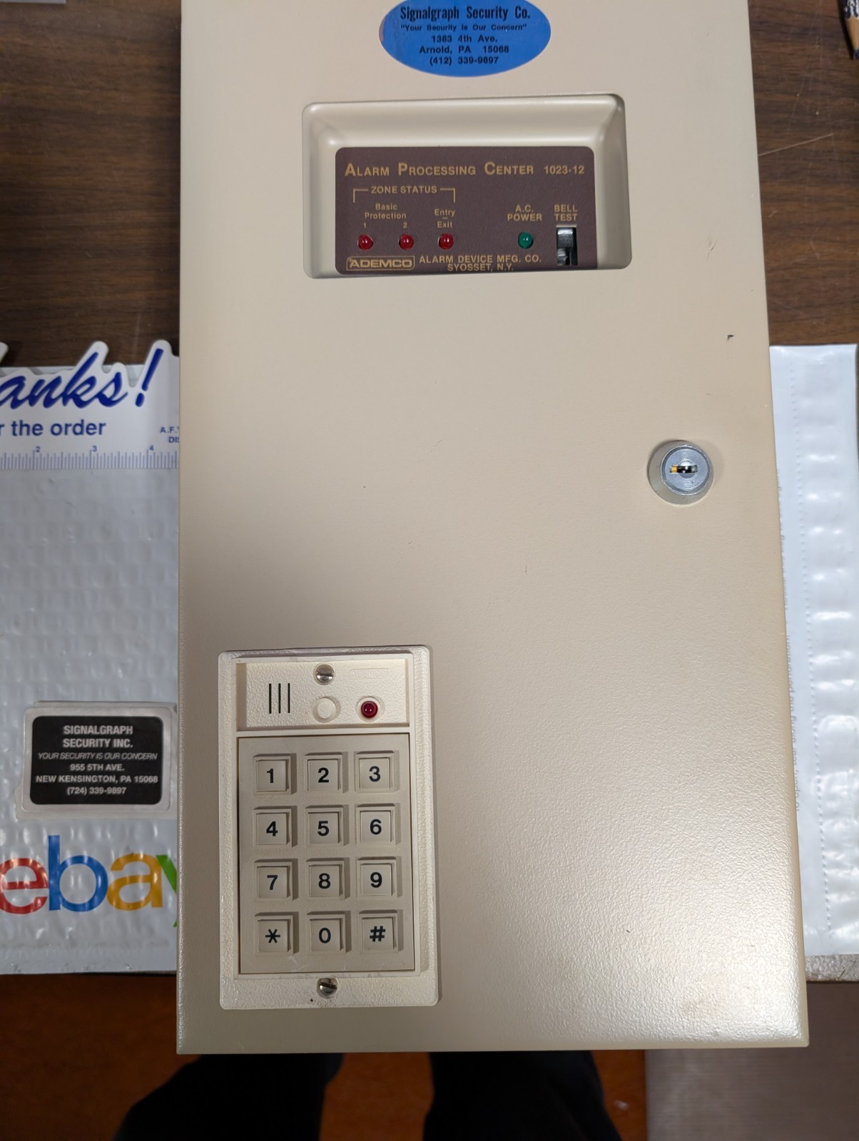 ADEMCO 1023-12, 216 adapter, 3- 215 keypads, 1321 transformer, plus ...
