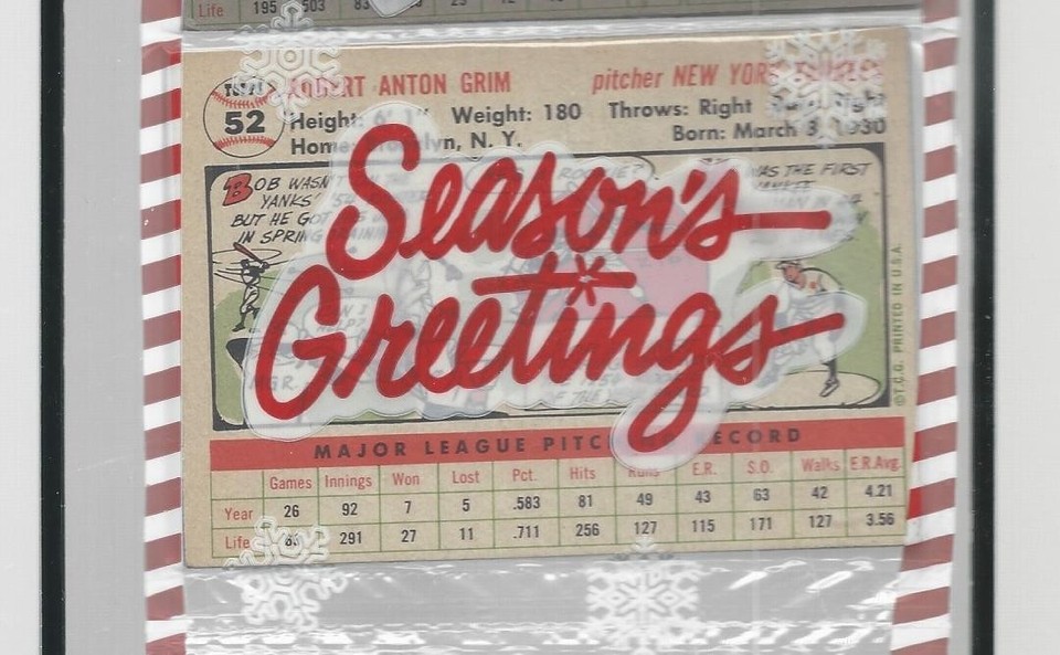 1956 TOPPS Christmas RACK PACK INC HOFER WHITEY FORD/PACK SHOWS ALL ...