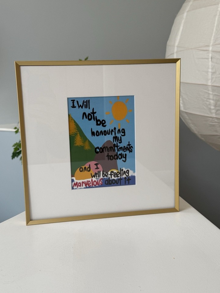 Robbie Williams Commitments Art Card Moco Museum London 2025 Gold ...