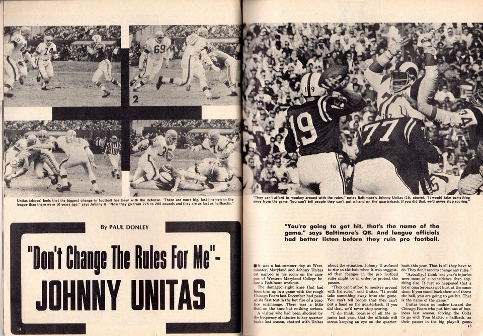 1966 DEC Sport World football magazine Gale Sayers Chicago Bears Bobby ...