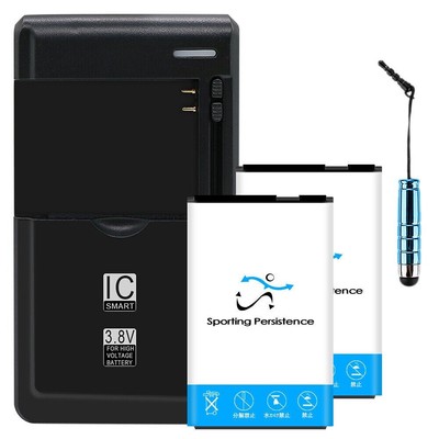 2x 1600mAh Durable Battery Universal Charger Pen for LG 450 MS450 ...