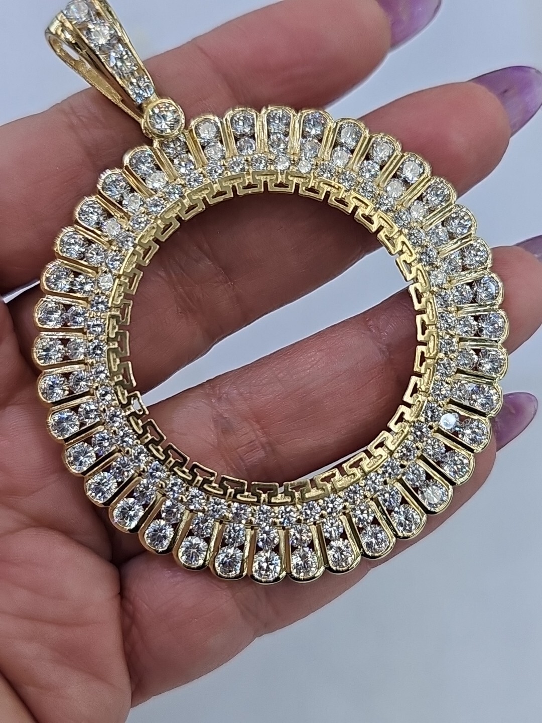 14k solid gold 50 pesos centenario Coin Bezel Frame pendant Heavy | eBay