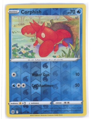 Corphish 32/172 Reverse Holo Rare TCG Pokemon NM 0119#48 | eBay