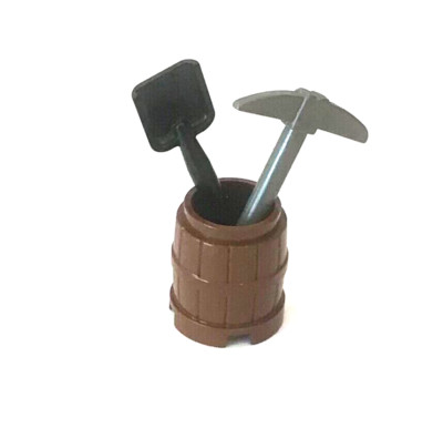 LEGO Explorer Western Minifig Tools Shovel and Pick Axe in Brown ...