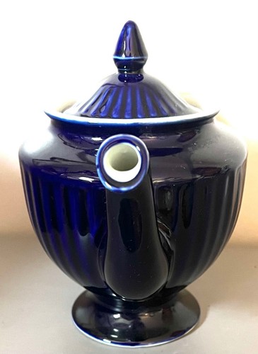 Hall China Co. Los Angeles Cobalt Blue Teapot 6 Cups | eBay