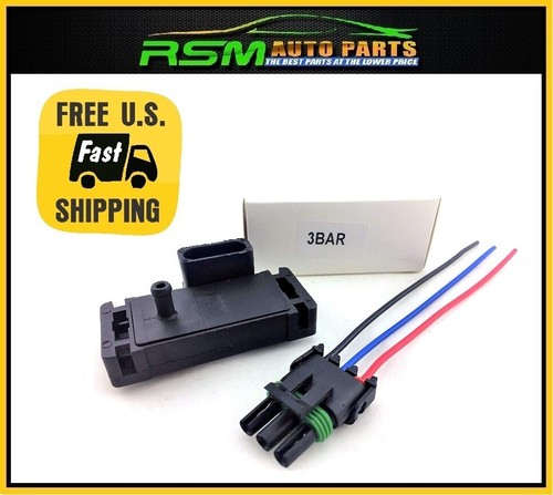 GM 3 BAR MAP SENSOR GM DELPHI ACCEL DFI CHROME MSD TURBO | eBay