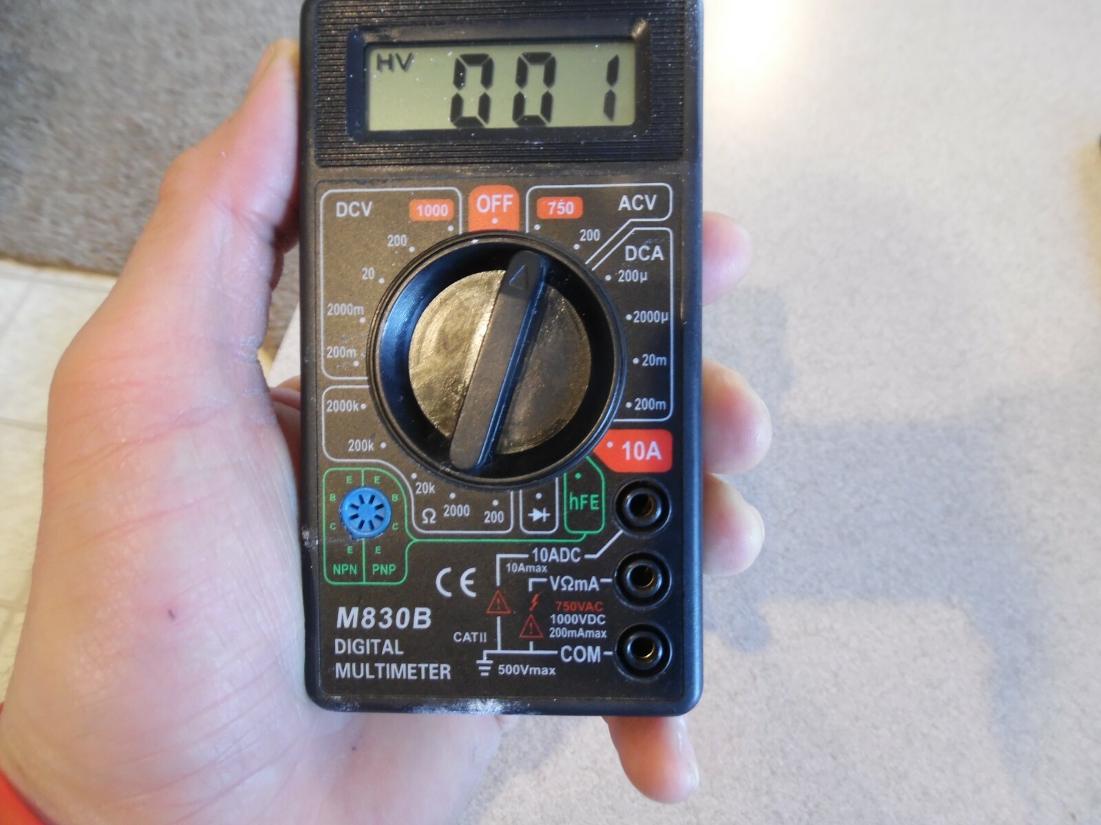 Digital Multimeter M830B Electrical Value Display Working | eBay
