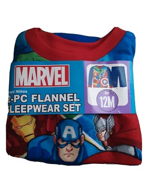 Baby/Toddler Marvel Avengers Sleepwear Set Flannel Pajamas 12 Months ...