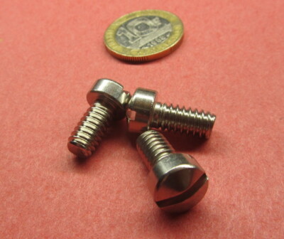 Fillister Head Stainless Steel Slotted Machine Screw 1/4-20 x 1/4 ...