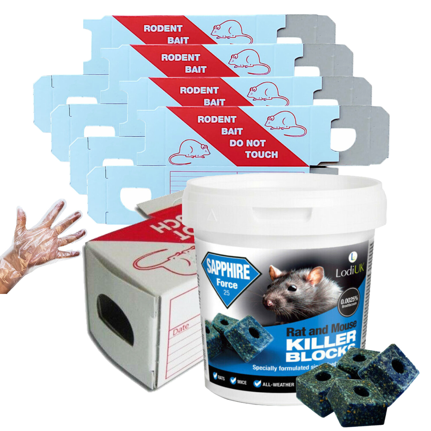 Strong Mouse Killer Poison Max Strength Mice Pest Control Bait Box Free ...
