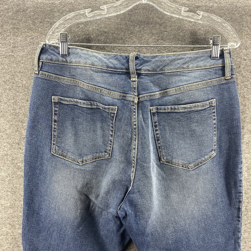 Joe Fresh Jeans Womens 34 Blue High Rise Slim Stretch Outdoor Preppy | eBay