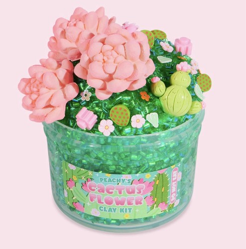 🍑Peachybbies Authentic Slime Cactus Flower Clay Kit SOLD OUT | eBay