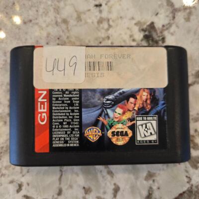BATMAN FOREVER Sega Genesis Cart Only! 21481800194 | eBay
