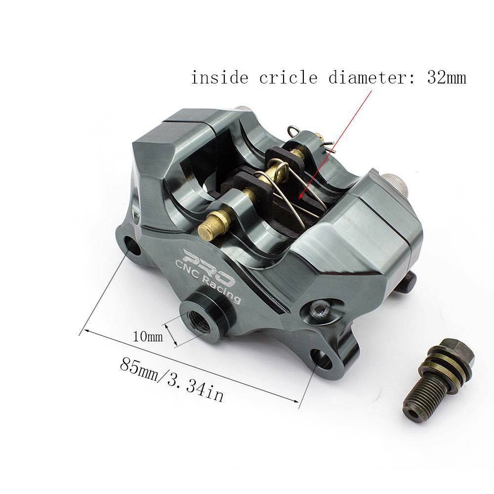Universal Aluminum Motorcycle 32mm Brake Caliper Covers Disc Kit | eBay