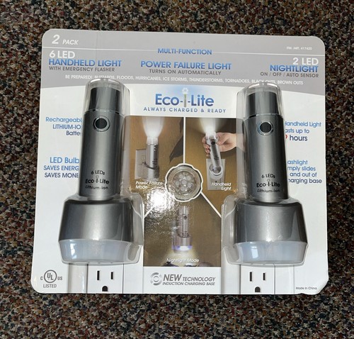 Eco-i-Lite Power failure light, Handheld light, Nightlight (2 Pack ...