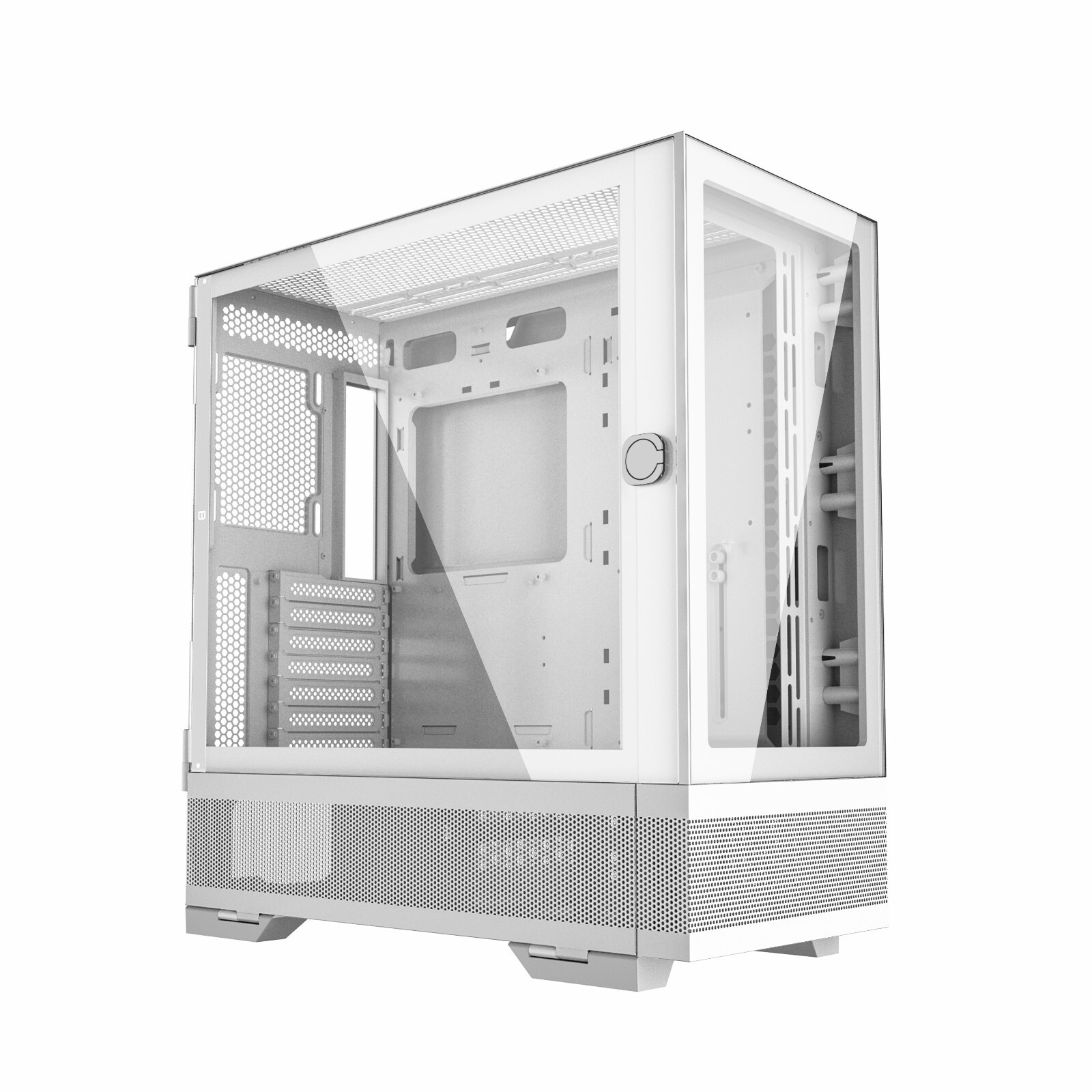 PC Gaming Computer Case ATX E-ATX, iONZ KZ-V, Tempered Glass Aether ...