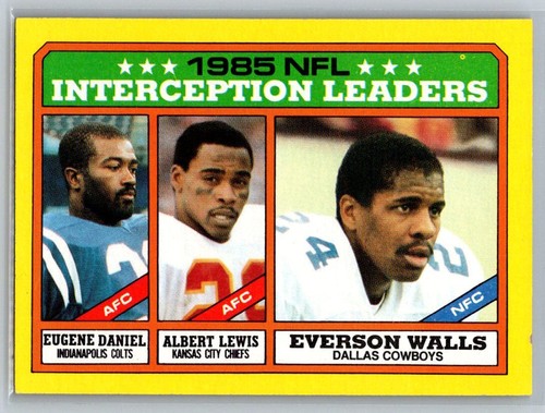 1986 Topps #229 Eugene Daniel / Albert Lewis RC / Everson Walls LL | eBay