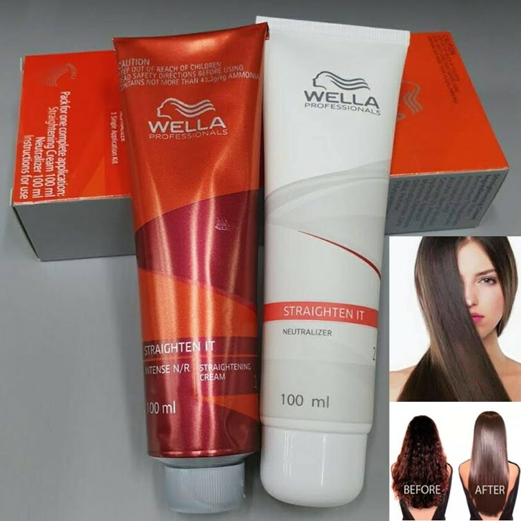 WELLA WELLASTRATE Permanent Straight System Hair Straightening Cream ...