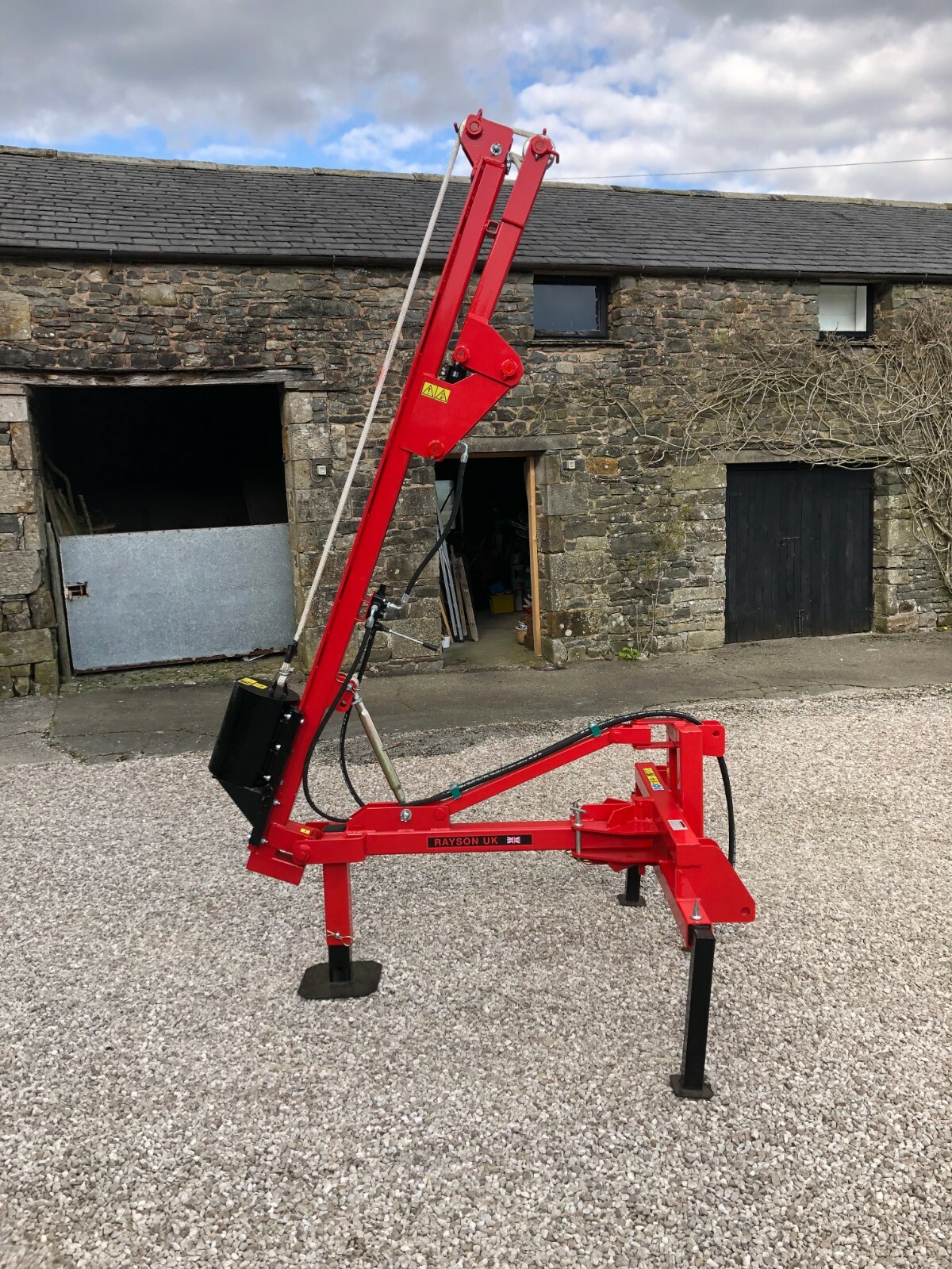 New Rayson UK tractor mounted 3-point linkage hydraulic post knocker ...