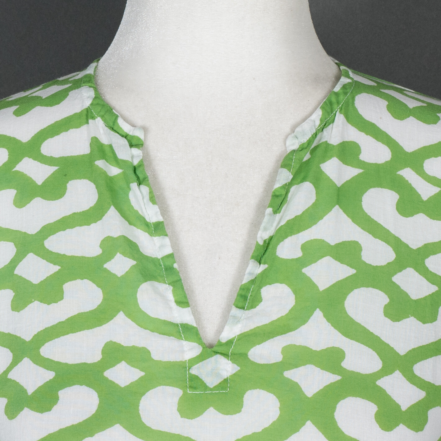 Roberta Roller Rabbit Green Moroccan Tile Print Split… - Gem