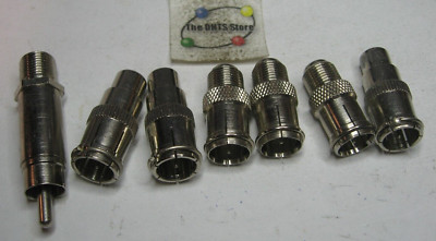 Assorted F-Type Male Female Connector Adapter - Used Qty 7 | eBay
