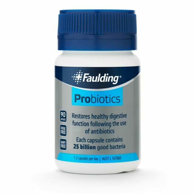 Faulding Probiotics - 90 Capsules - (9316100389411) for sale online ...