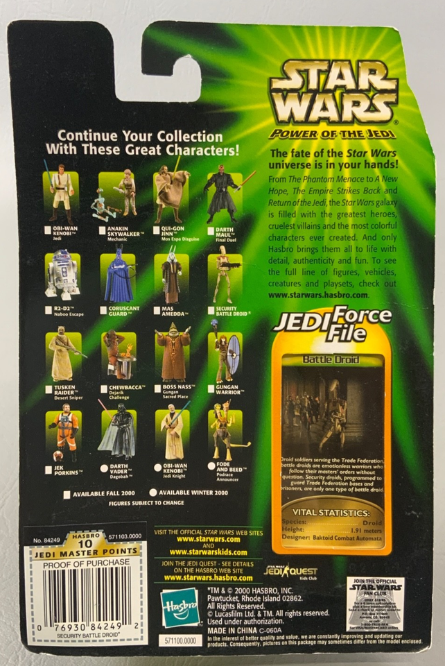 Kenner Star Wars - Power of the Jedi - Battle Droid - NEW SEALED on ...
