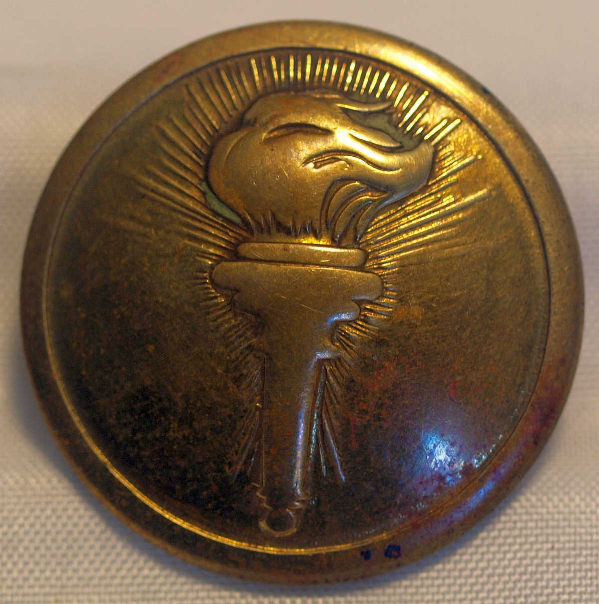 VINTAGE MEYERS SHIELD ROTC TORCH COLLAR DISC SHORT RAYS VARIETY FREE ...