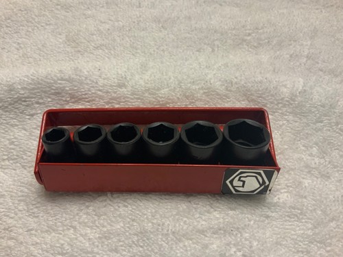 Matco 1/4 drive shallow black oxide socket set 6pt (6pc) non-impact USA ...