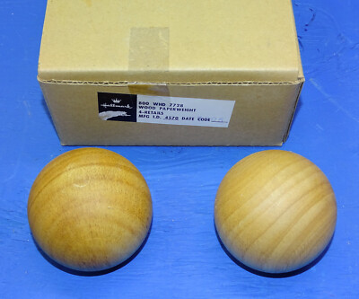 two wooden paperweights - wood - hallmark | eBay