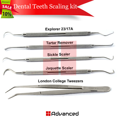 Dental Teeth Scaling Kit Veterinary Animals Dogs Cat Tartar Plaque ...