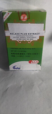 Relaxx Plus Extract 200 Pills By KGS --3 Bottles | eBay
