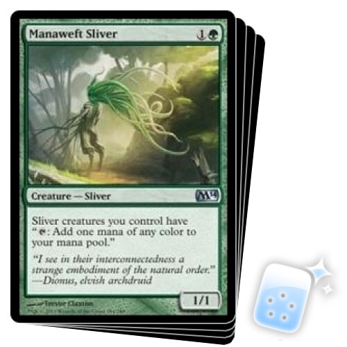 MANAWEFT SLIVER X4 2014 Core Set M14 Magic MTG MINT CARD | eBay