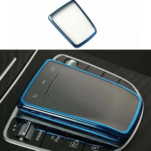 For Benz C-Class W205 Frame Trim Blue Bright Car Middle Console CD ...