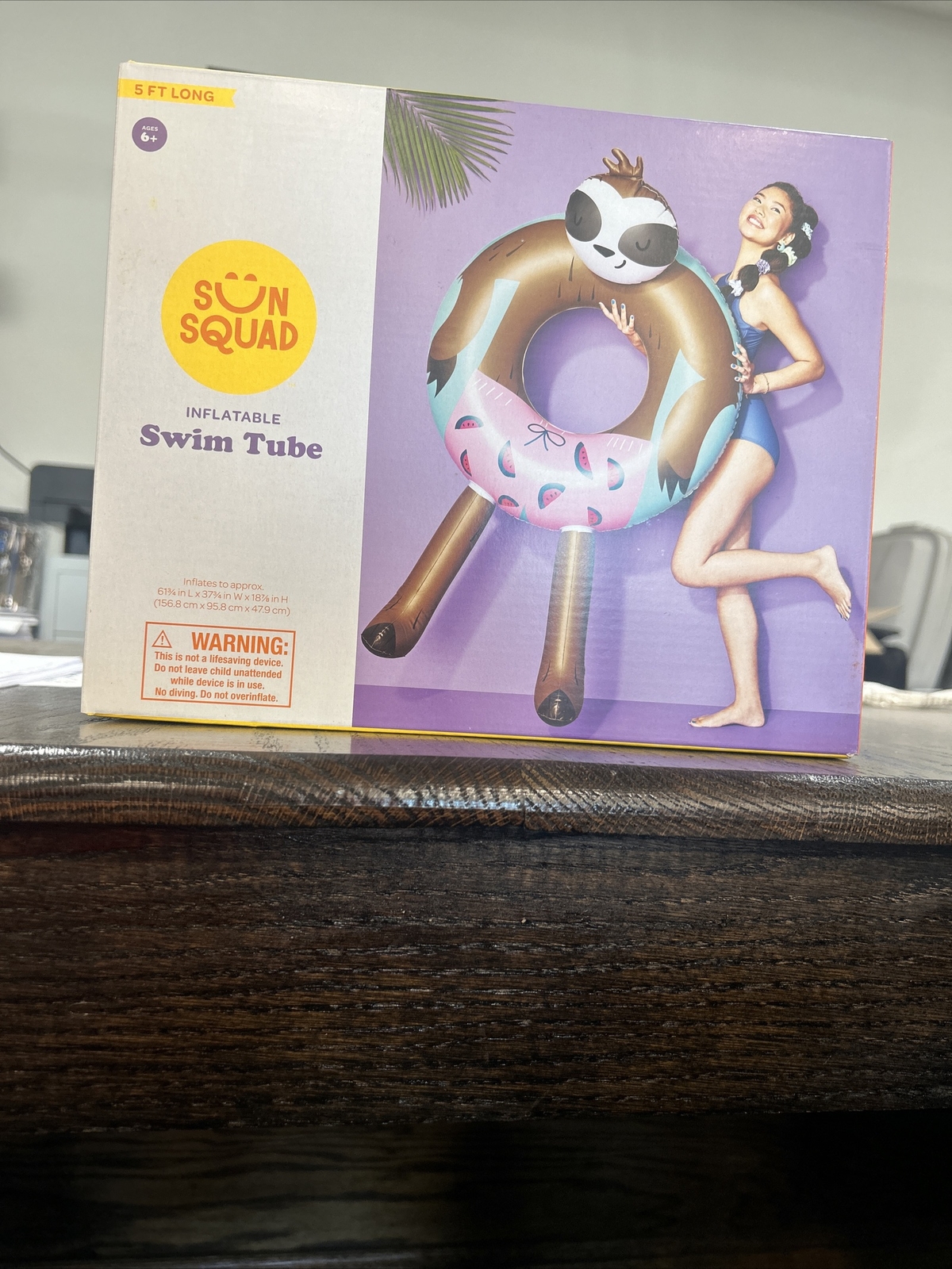 Sloth Pool Float for Kids Sun Squad 5ft Long Ages 6+ NIB | eBay