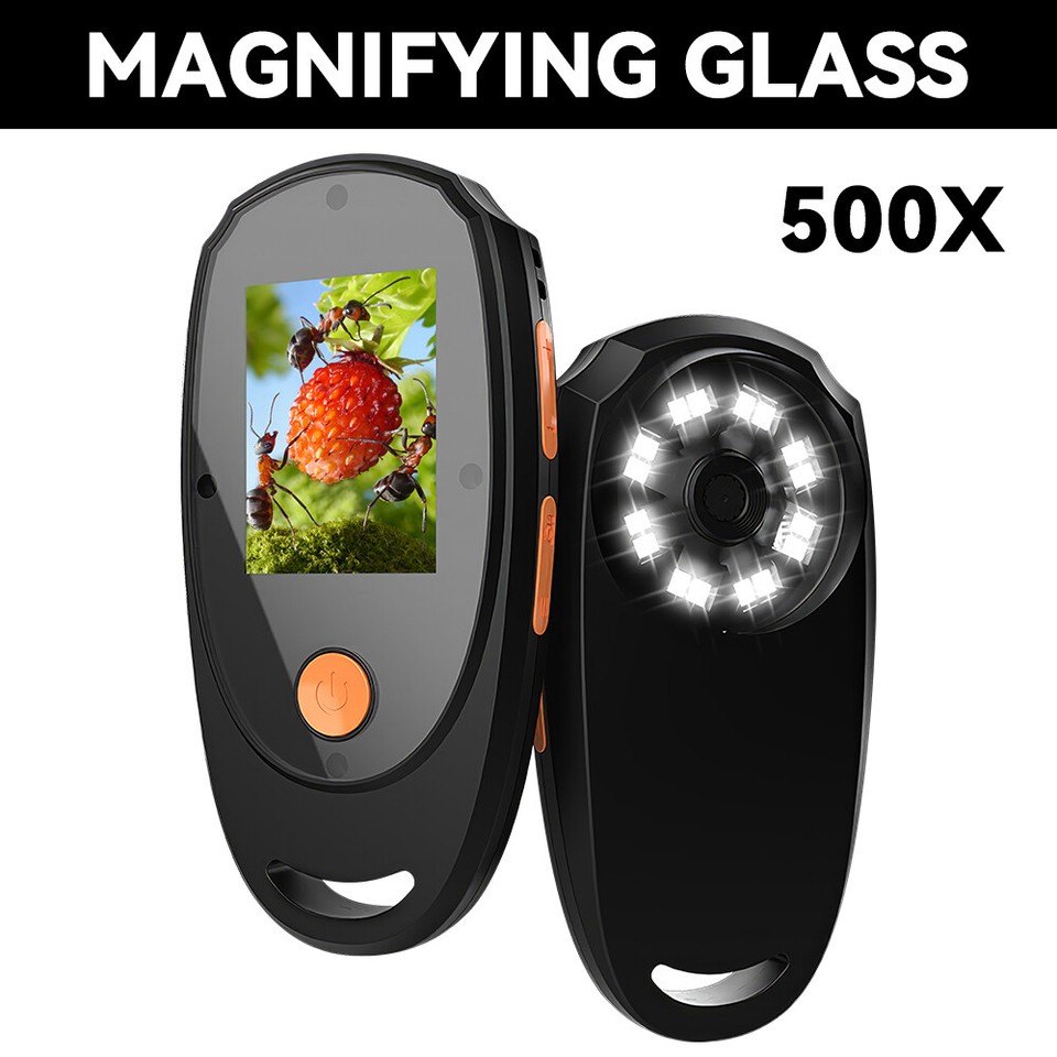 500X Handheld Digital Microscope 2 MP Portable Microscope HD Magnifying ...