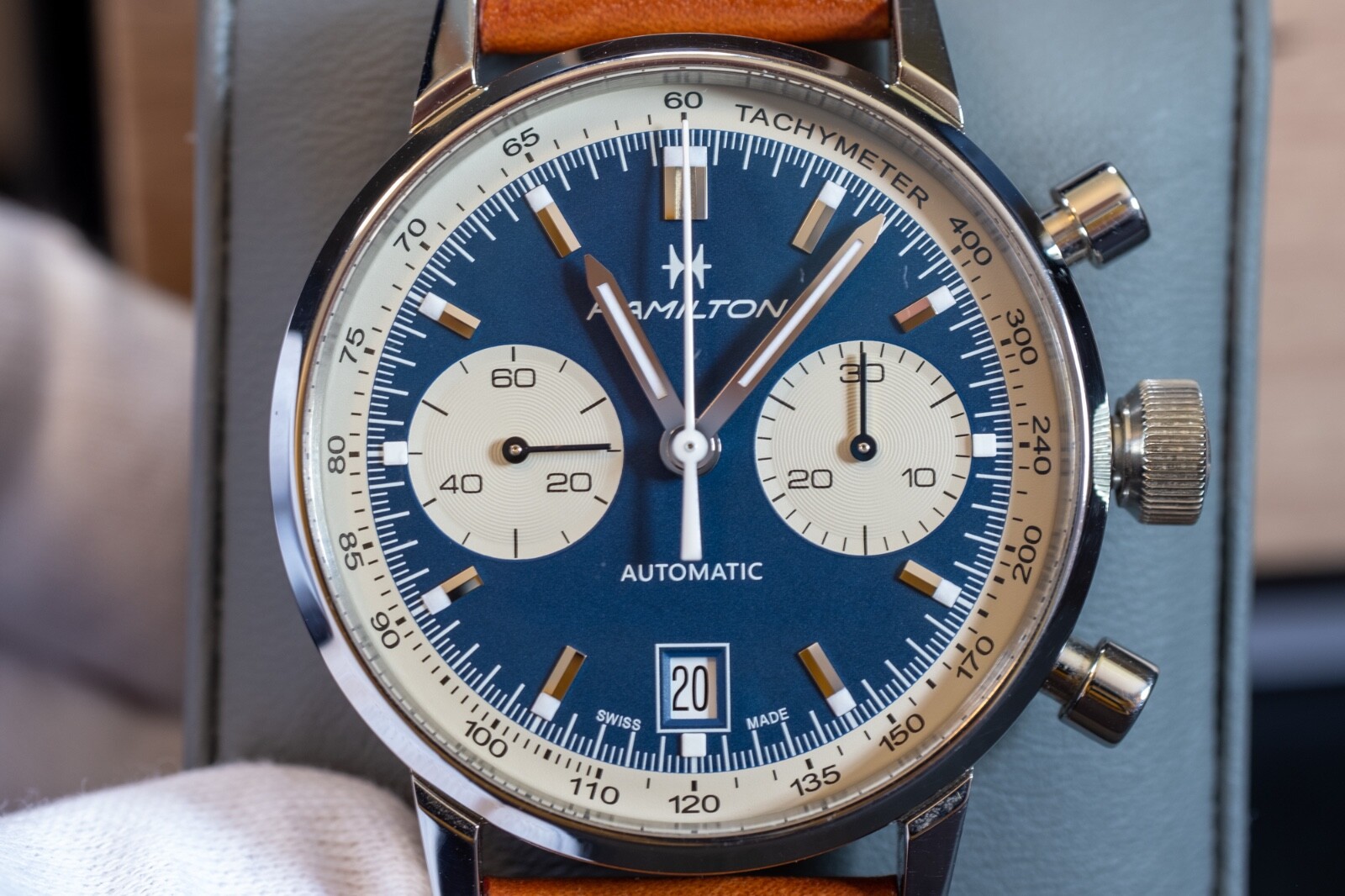 Hamilton American Classic Blue Men's Watch - H384160 for sale online | eBay