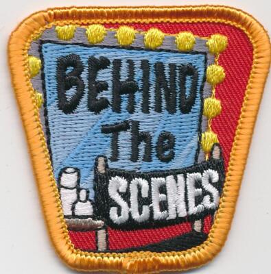 Girl Boy Cub BEHIND THE SCENES stage crew Fun Patches Crests Badges ...