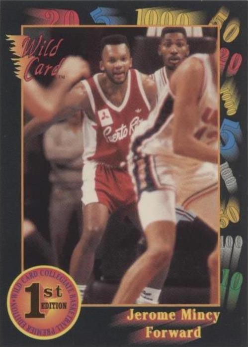 1992 Wild Card Collegiate - Jerome Mincy #100 (RC) for sale online | eBay