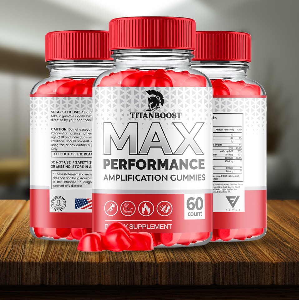 (5 Pack) Titan Boost Gummies, Titan Boost Overall Wellness Support (300 ...