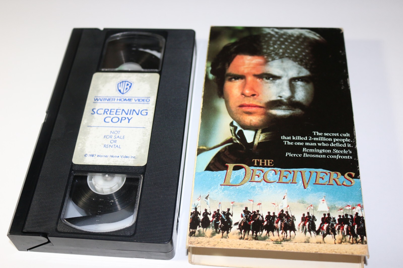 RARE The Deceivers w/ Pierce Brosnan SCREENER / SCREENING vhs movie ...