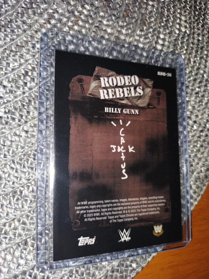 Billy Gunn 2025 Topps Chrome WWE x Cactus Jack Rodeo Rebels #RDR-26 | eBay