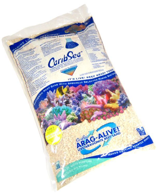 Aquarium, CaribSea Arag-Alive Live Aragonite Reef Sand - Special Grade ...