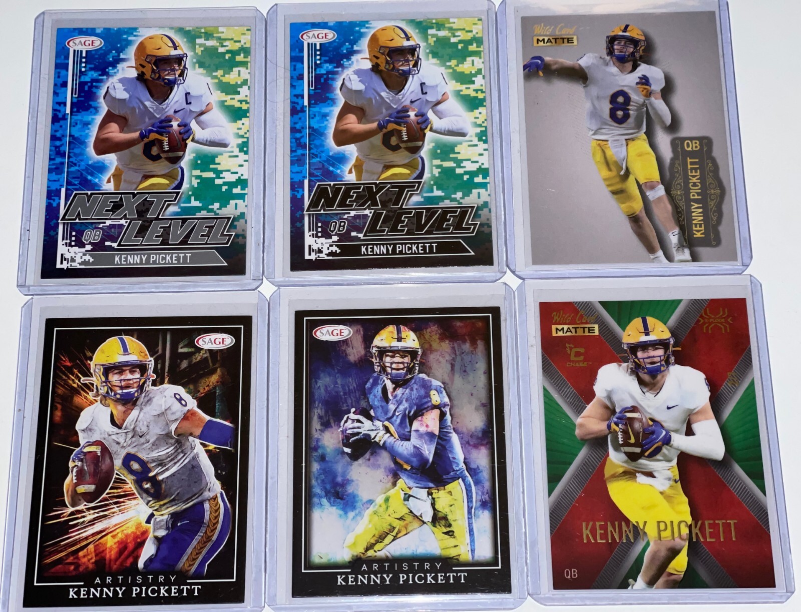 RARE 6 KENNY PICKETT ROOKIE CARDS /7 WILD CARD MATTE CHASE X-PLODE SAGE ...